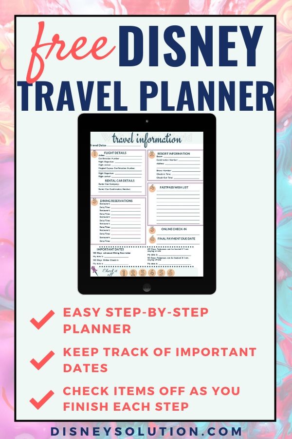Free Disney Planner to Simplify Your Disney Planning - Explore With ...